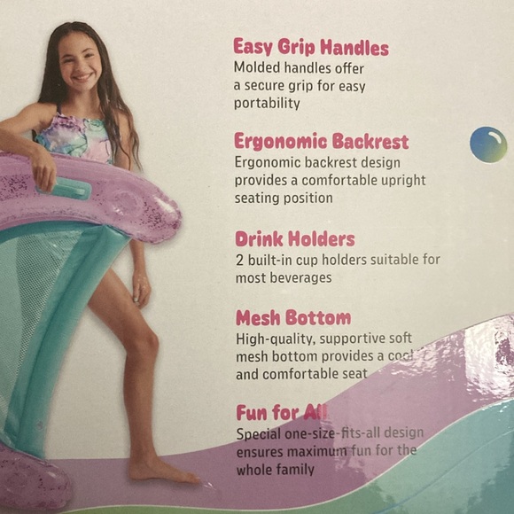 Justice | Games | Nwt Justice Inflatable Pool Chair Float | Poshmark